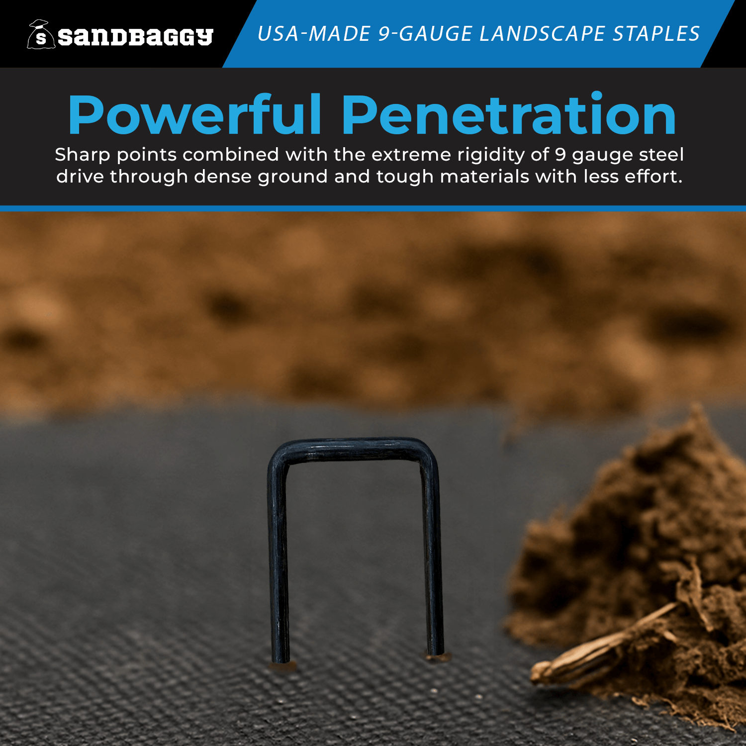 USA Made 9 Gauge Landscape Staples | Max Strength 6 Inch Sod Staples ...