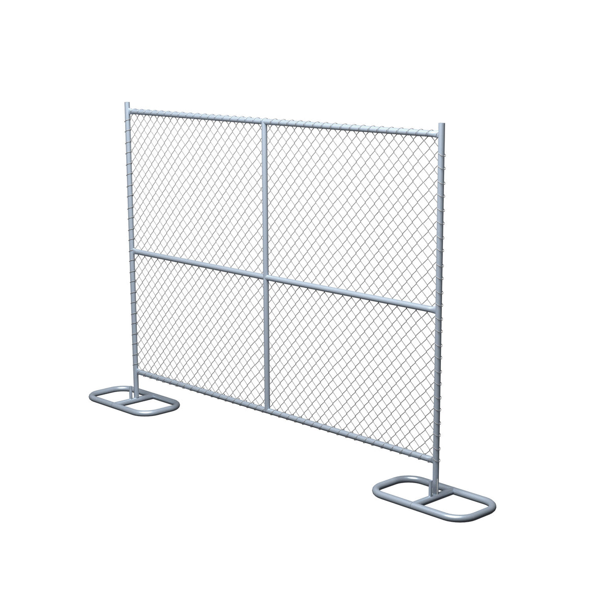6 ft x 12 ft Temporary Chain Link Fence Panel For Sale (Galvanized ...