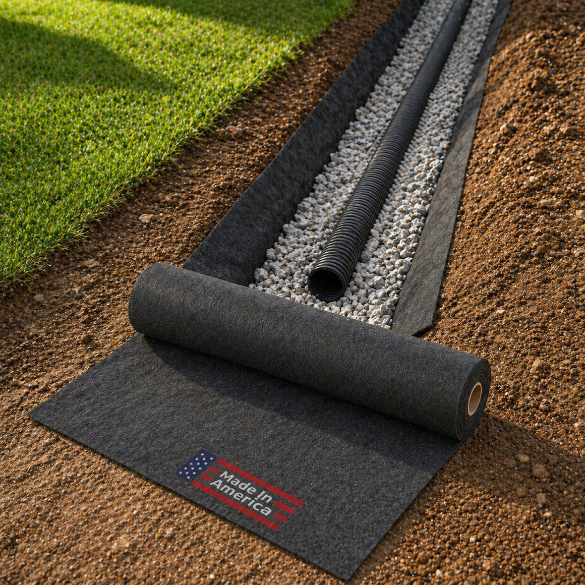 Geotextile Drainage Fabrics - French Drains, Retaining Walls – Sandbaggy